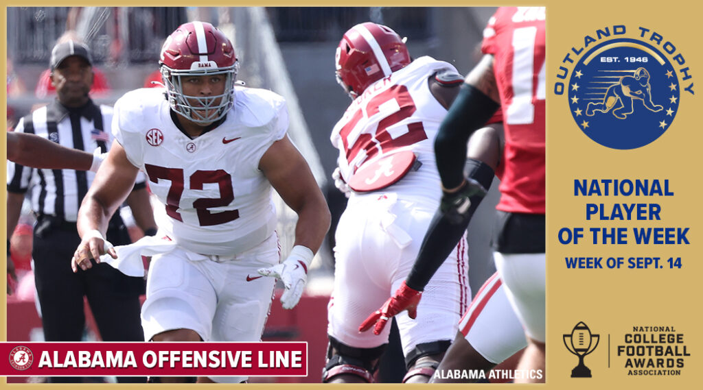 ALABAMA OFFENSIVE LINE EARNS OUTLAND TROPHY NATIONAL PLAYERS OF THE ...