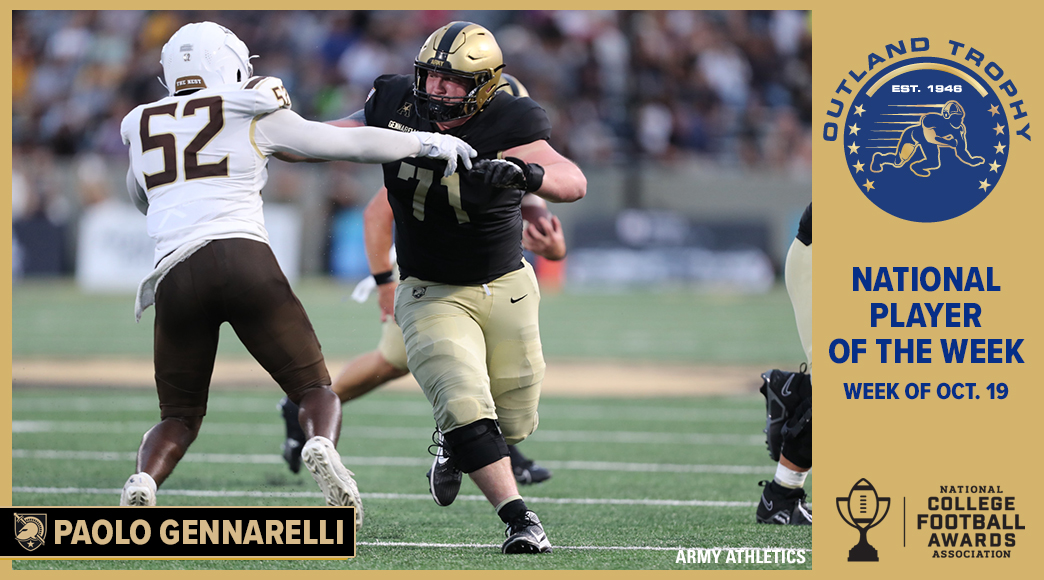 ARMY’S GENNARELLI IS OUTLAND TROPHY NATIONAL PLAYER OF THE WEEK – Excel ...